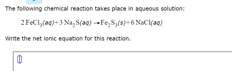 Solved The following chemical reaction takes place in an | Chegg.com