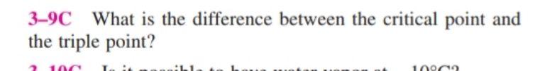 Solved 3-9C What is the difference between the critical | Chegg.com