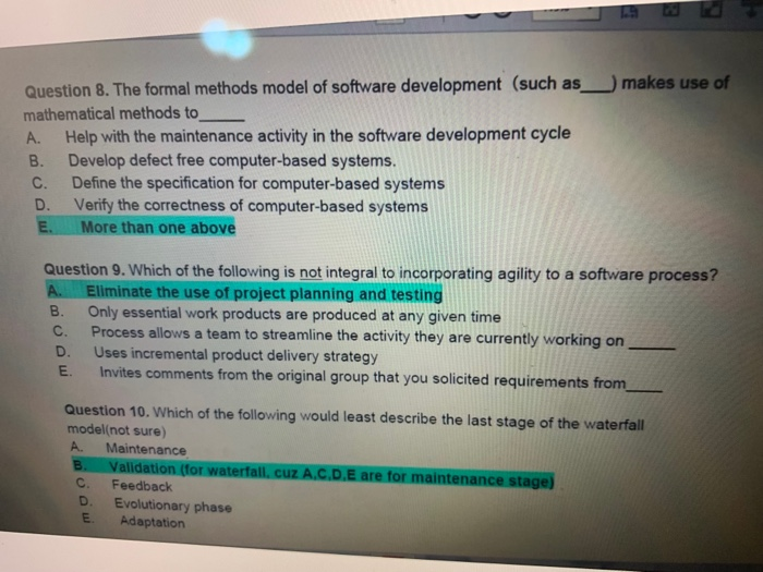 Solved makes use of Question 8. The formal methods model of | Chegg.com Solved makes use of Question 8. The formal methods model of | Chegg.com