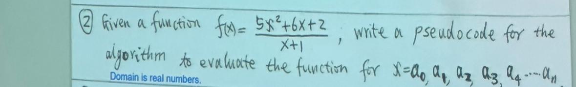 Solved 22. fiven a function f(x)=x+15x2+6x+2, write a | Chegg.com
