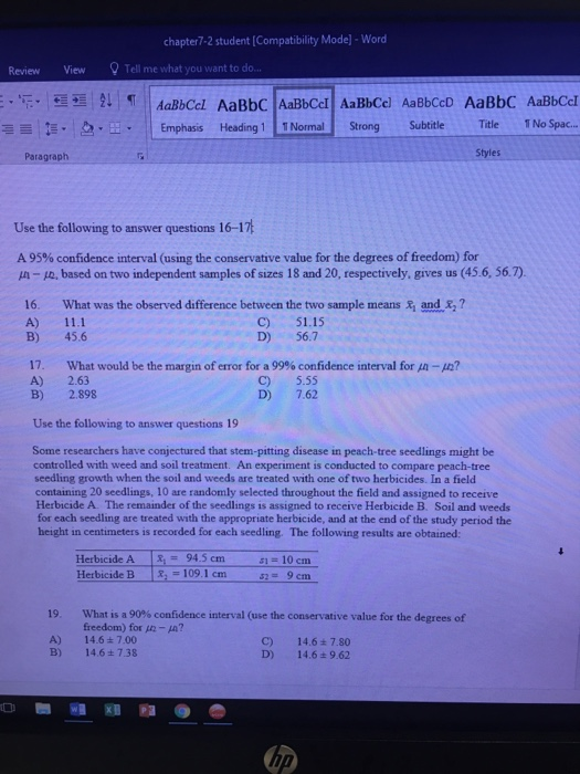 Solved chapter7-2 student (Compatibility Mode) - Word Review | Chegg.com
