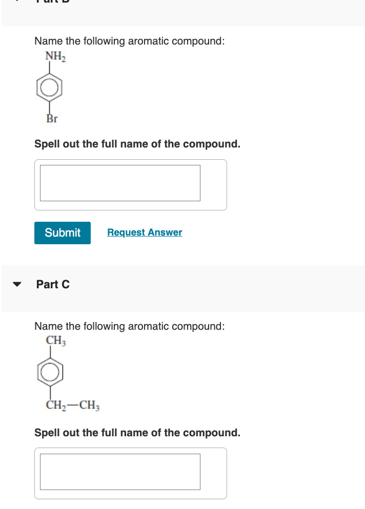 Solved Name the following aromatic compound: Spell out the | Chegg.com