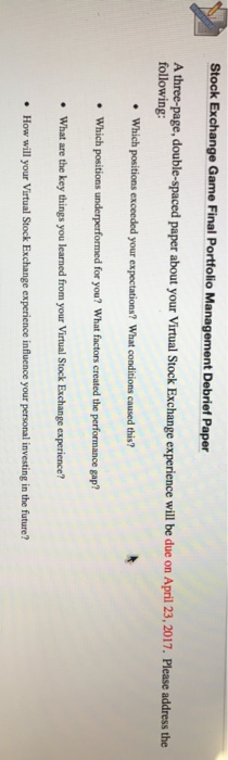 Solved A three-page, double-spaced paper about your Virtual | Chegg.com