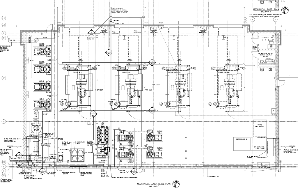 Use the following plans and create a one line diagram | Chegg.com