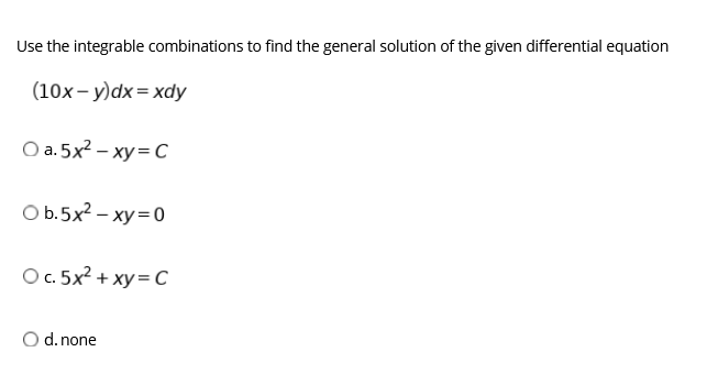 Solved Use the integrable combinations to find the general | Chegg.com