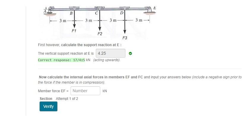 Solved The pin jointed framework shown forms part of a roof | Chegg.com
