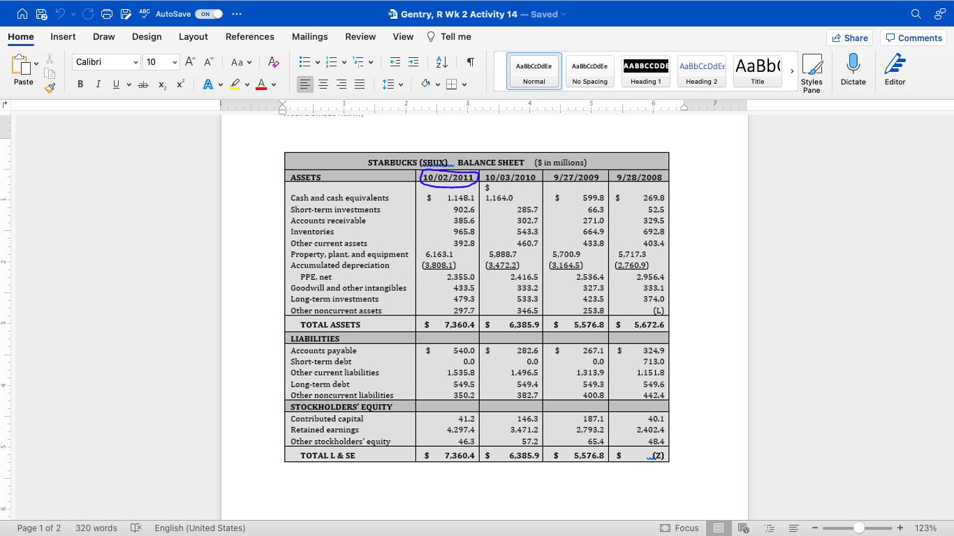 Solved bro ABC AutoSave ON w Gentry, R Wk 2 Activity 14 - | Chegg.com