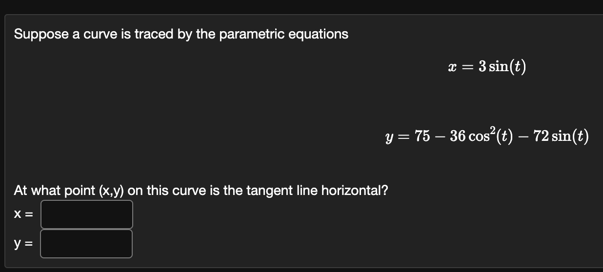 Solved Suppose a curve is traced by the parametric equations | Chegg.com