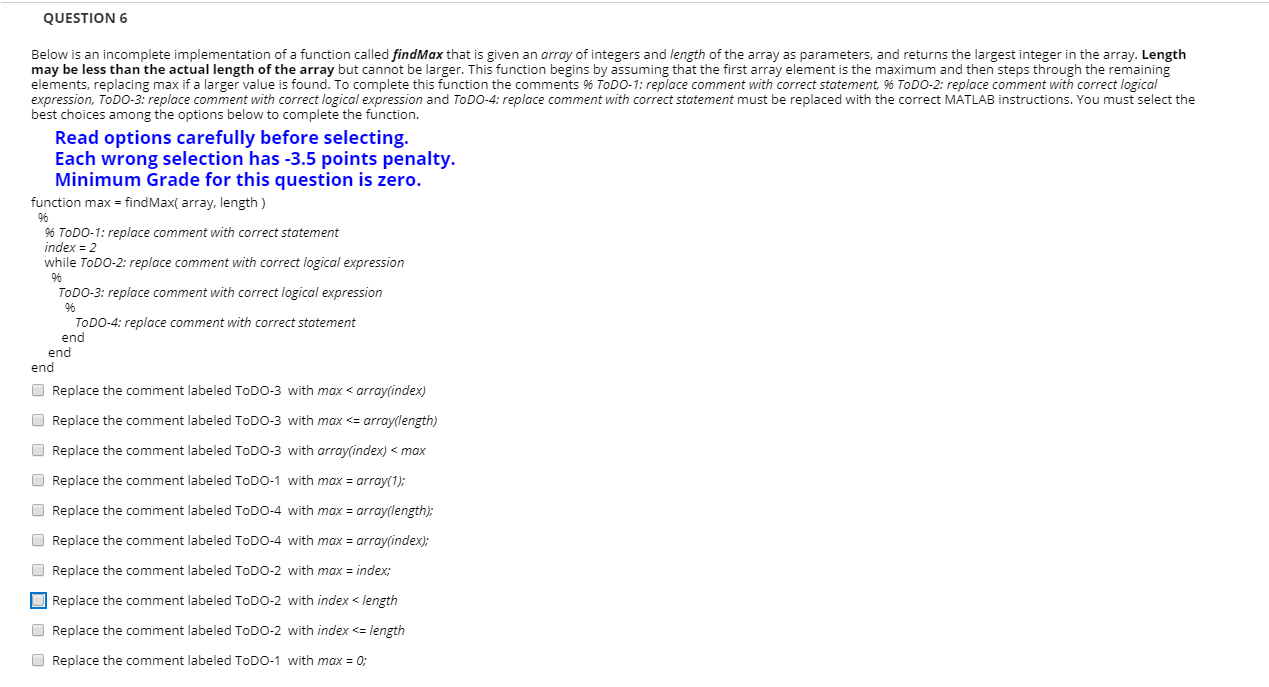 Solved QUESTION 6 Below is an incomplete implementation of a | Chegg.com