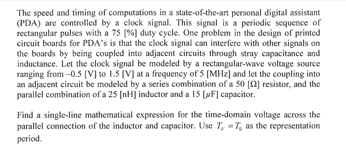 Solved The speed and timing of computations in a | Chegg.com