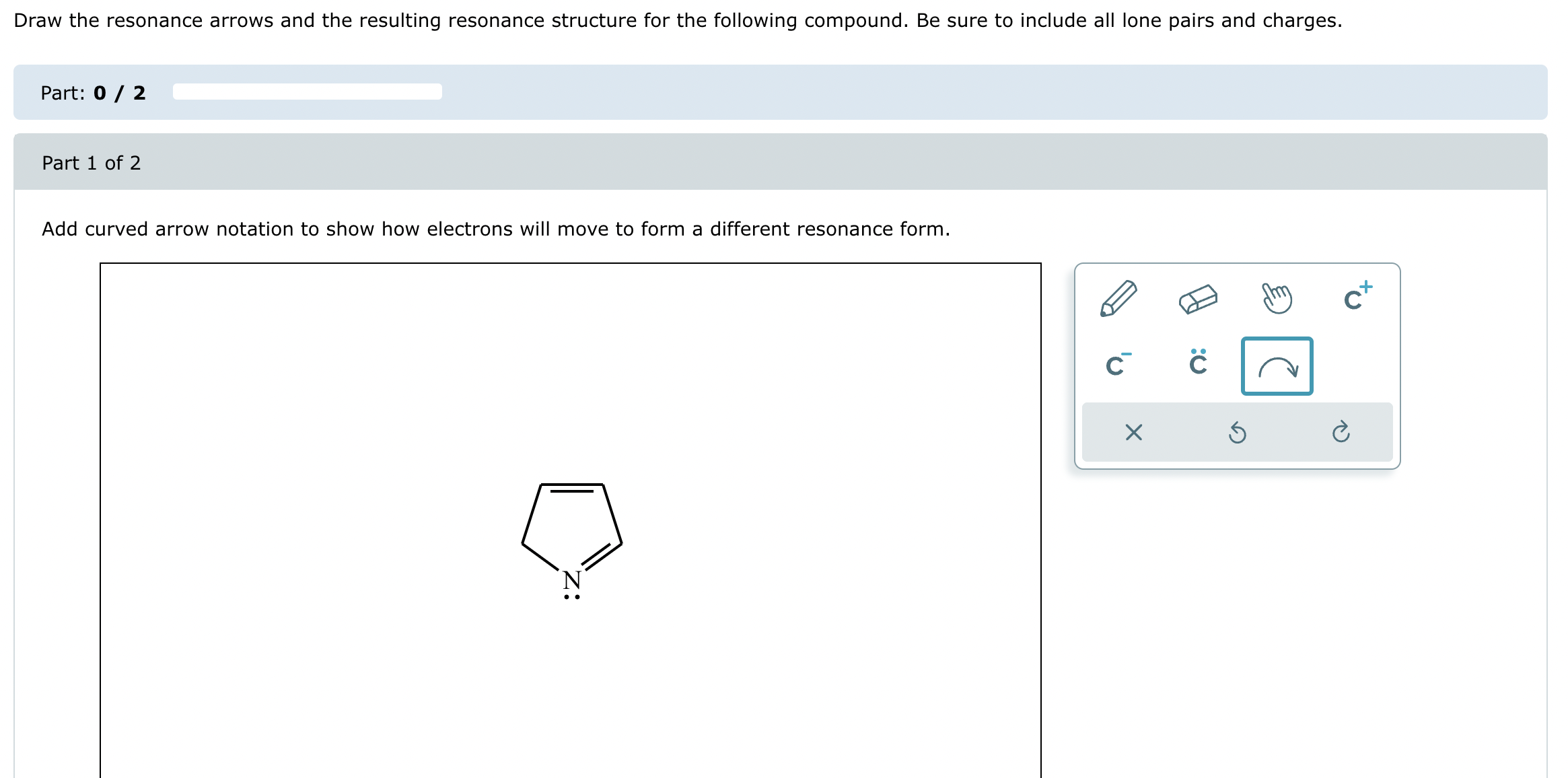 Solved Add curved arrow notation to show how electrons will | Chegg.com