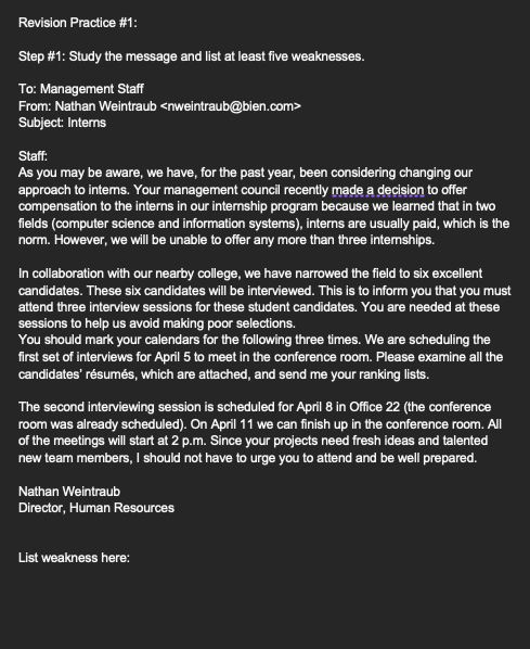 Solved Step #1: Study the message and list at least five | Chegg.com