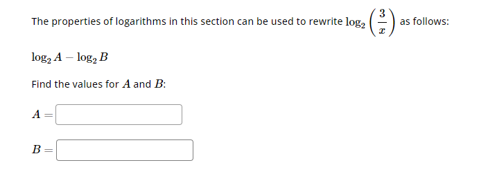 Solved The properties of logarithms in this section can be | Chegg.com