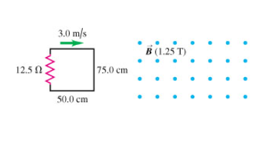 Solved A rectangular circuit is moved at a constant velocity | Chegg.com
