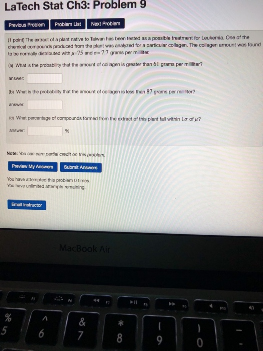 Solved LaTech Stat Ch3: Problem 9 Previous Problem Problem | Chegg.com
