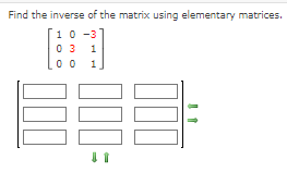 Solved Find the inverse of the matrix using elementary | Chegg.com