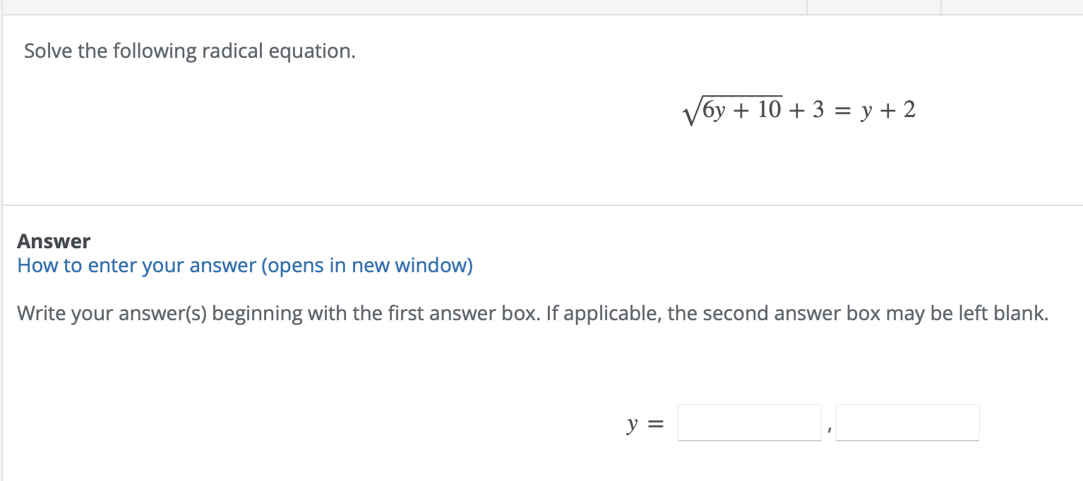 Solved Solve the following radical | Chegg.com