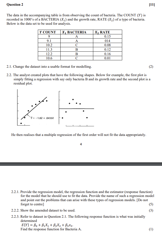 The data in the accompanying table is from observing | Chegg.com