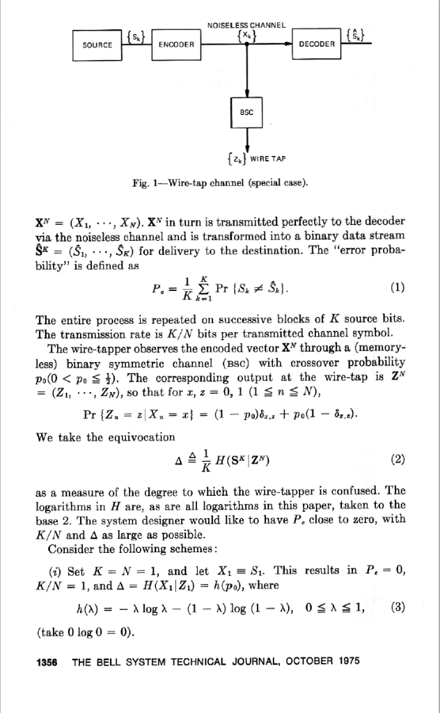 According to "The Bell System Technical Journal". | Chegg.com