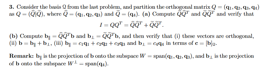 Solved 2.(a) Show that the set Q={q1,q2,q3,q4} is an | Chegg.com