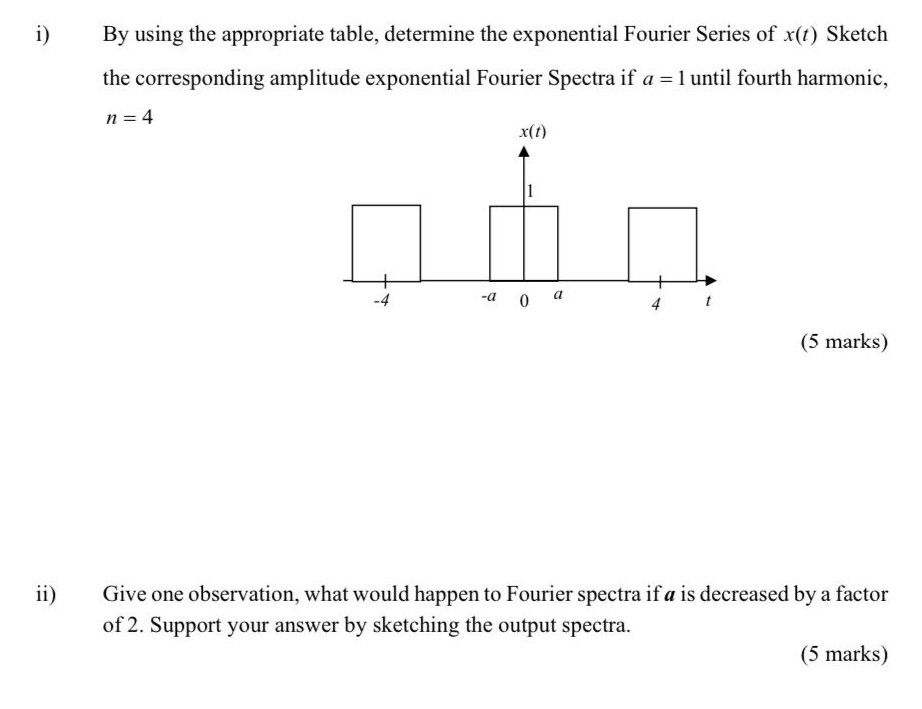 Solved i) ﻿By using the appropriate table, determine the | Chegg.com