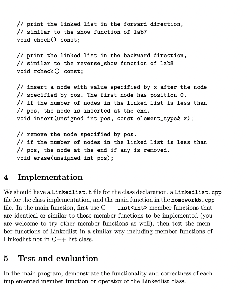 Solved 1 Problem Description In our previous homework, we | Chegg.com