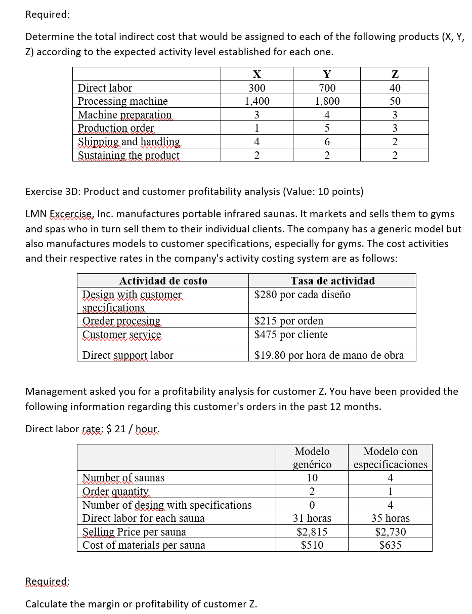 Solved Exercise 3B: Calculate activity rates (Activity | Chegg.com
