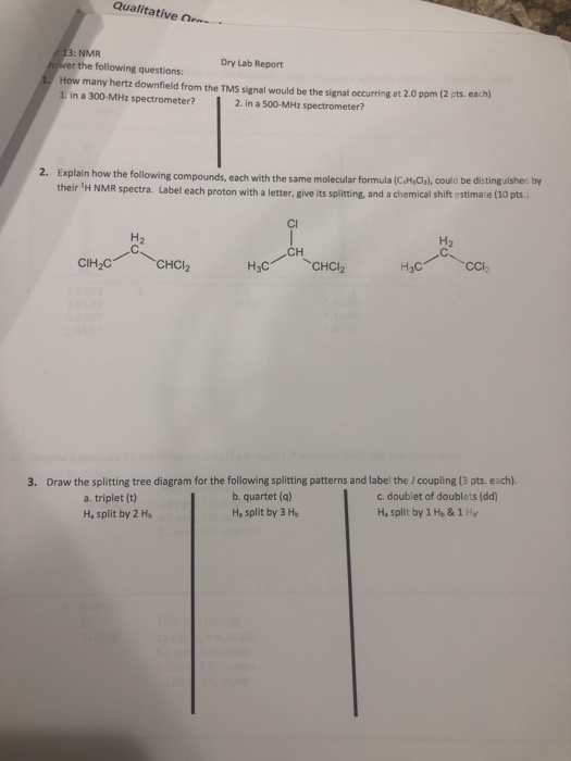 Solved Organic Analysis CHM 3024: Organic II is foaming | Chegg.com