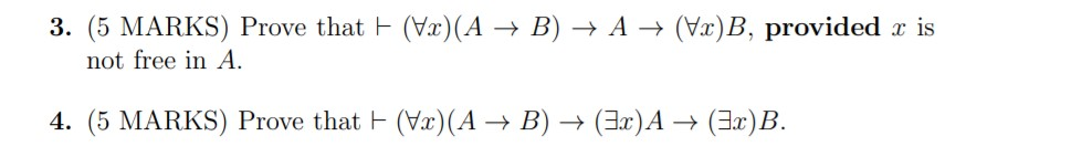 Solved How would you prove this in Hilbert proof method | Chegg.com