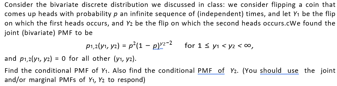Solved Consider the bivariate discrete distribution we | Chegg.com