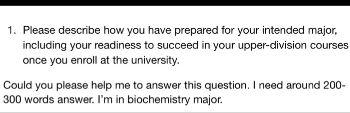 1. Please describe how you have prepared for your | Chegg.com