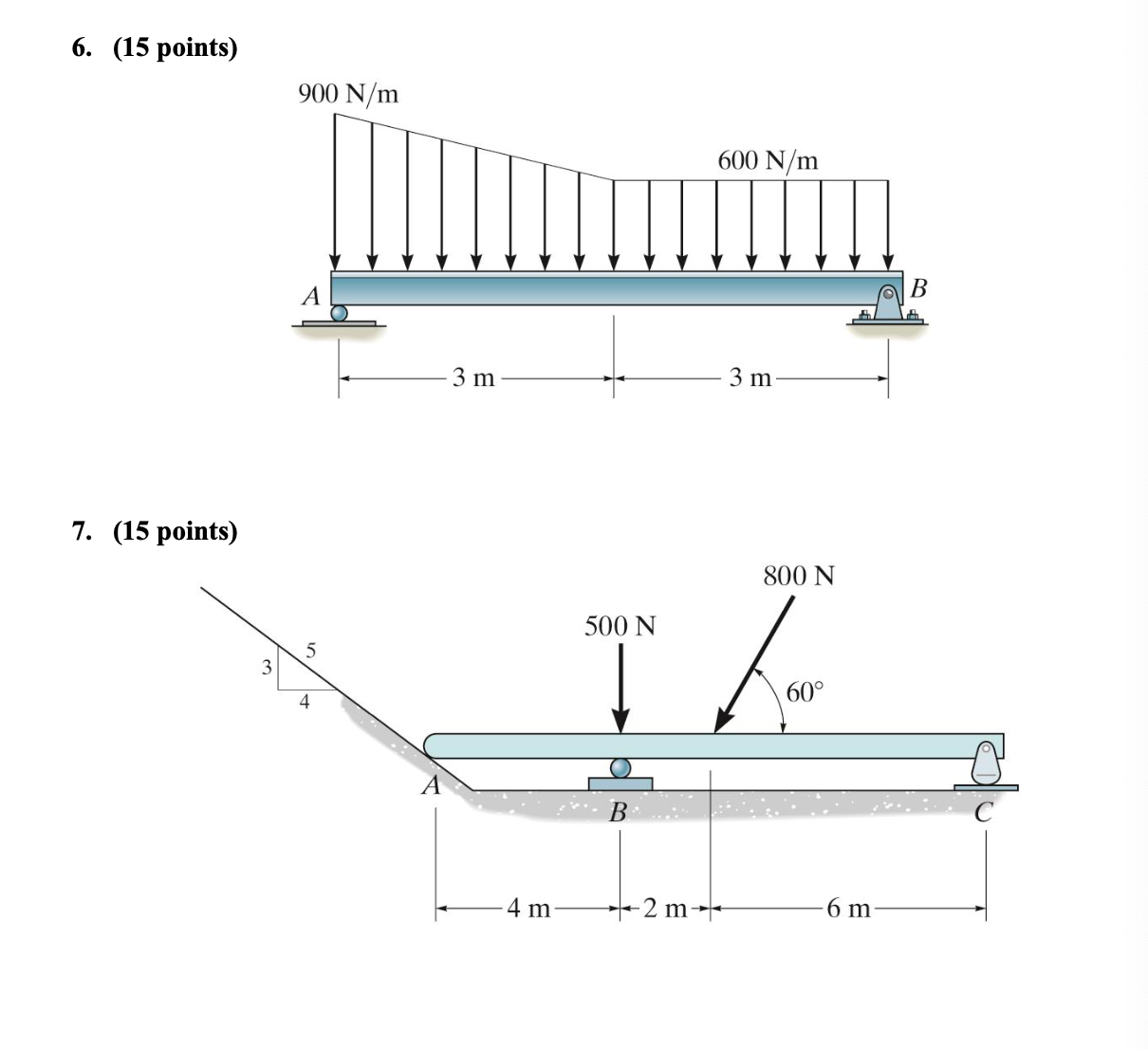 Solved Draw the free-body diagram (FBD) for the following | Chegg.com