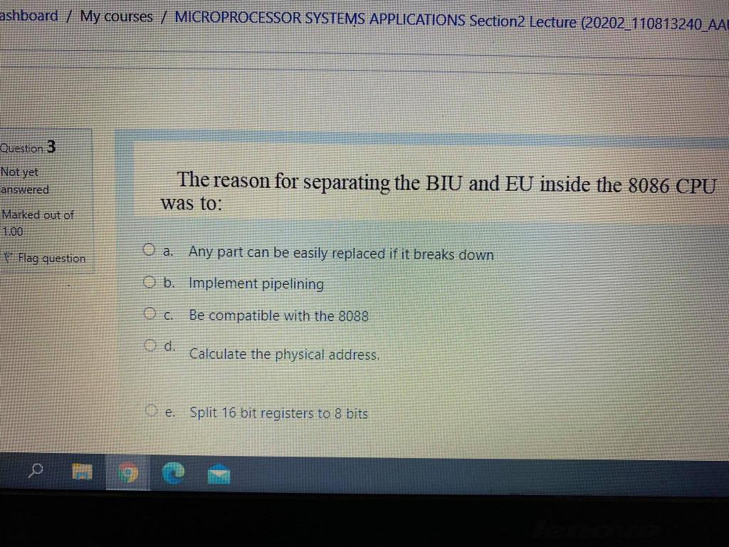 Solved ashboard / My courses / MICROPROCESSOR SYSTEMS | Chegg.com