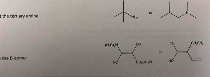 Solved or NH2 the tertiary amine Cl CH2CH3 (H3C)2N OH or HO | Chegg.com