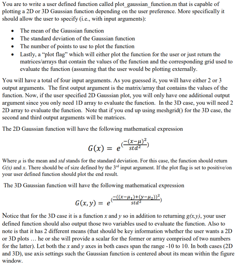 You are to write a user defined function called plot | Chegg.com