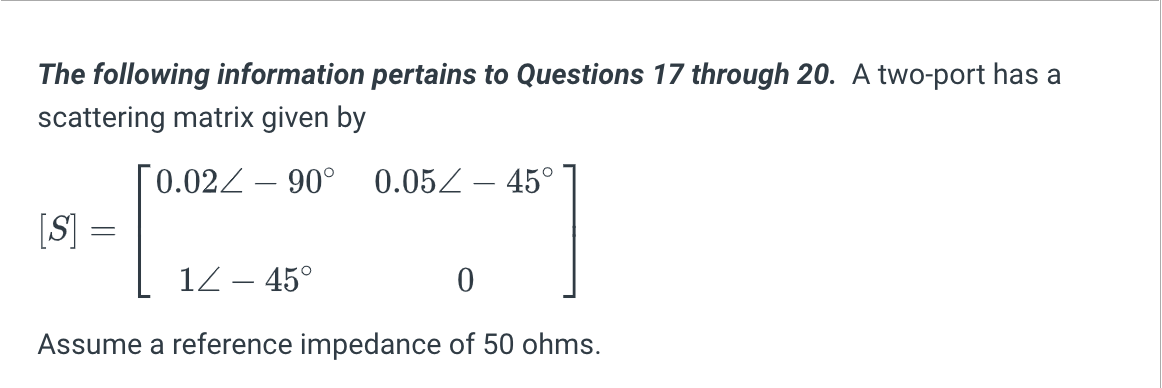 Solved The following information pertains to Questions 17 | Chegg.com