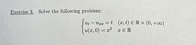 Solved ASAP/URGENT IN 30 ﻿MIN. Exercise 3. ﻿Solve the | Chegg.com