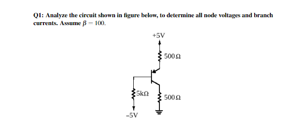 Solved ANALYZE THE CIRCUIT SHOWN IN THE FIGURE BELOW, TO | Chegg.com