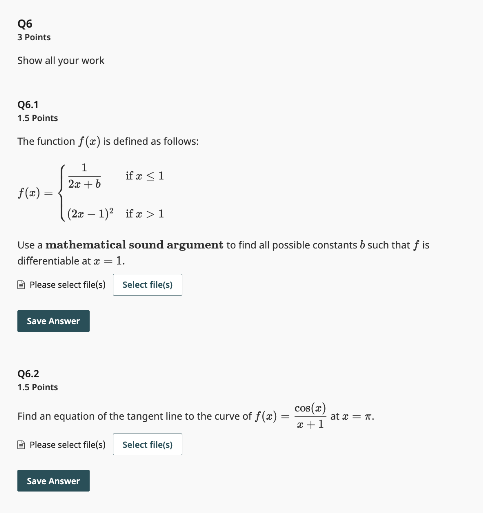 Solved Q6 3 Points Show all your work Q6.1 1.5 Points The | Chegg.com Solved Q6 3 Points Show all your work Q6.1 1.5 Points The | Chegg.com