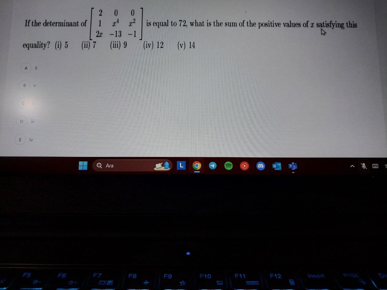 Solved If the determinant of ⎣⎡212x0x4−130x2−1⎦⎤ is equal to | Chegg.com