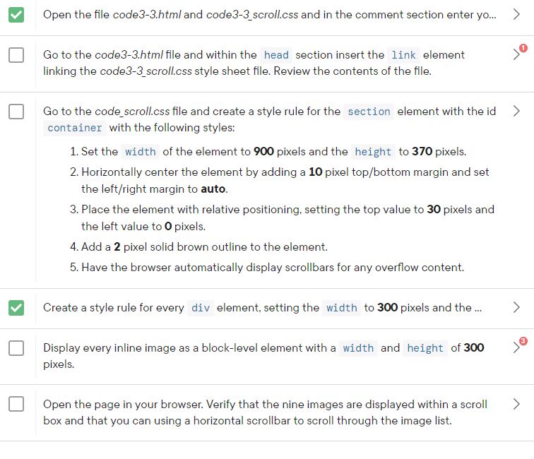 Solved You can use the CSS positioning and overflow styles | Chegg.com