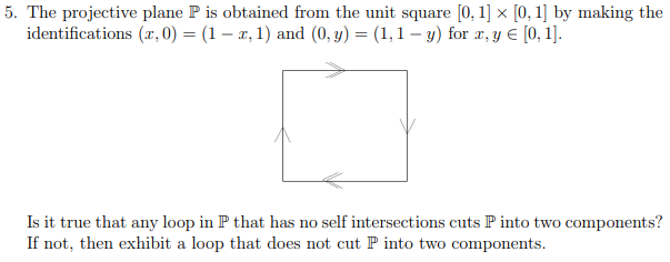 Solved The projective plane P is obtained from the unit | Chegg.com