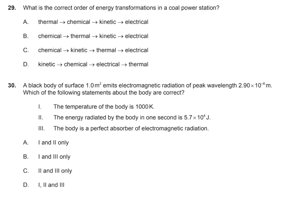 Solved What is the correct order of energy transformations | Chegg.com