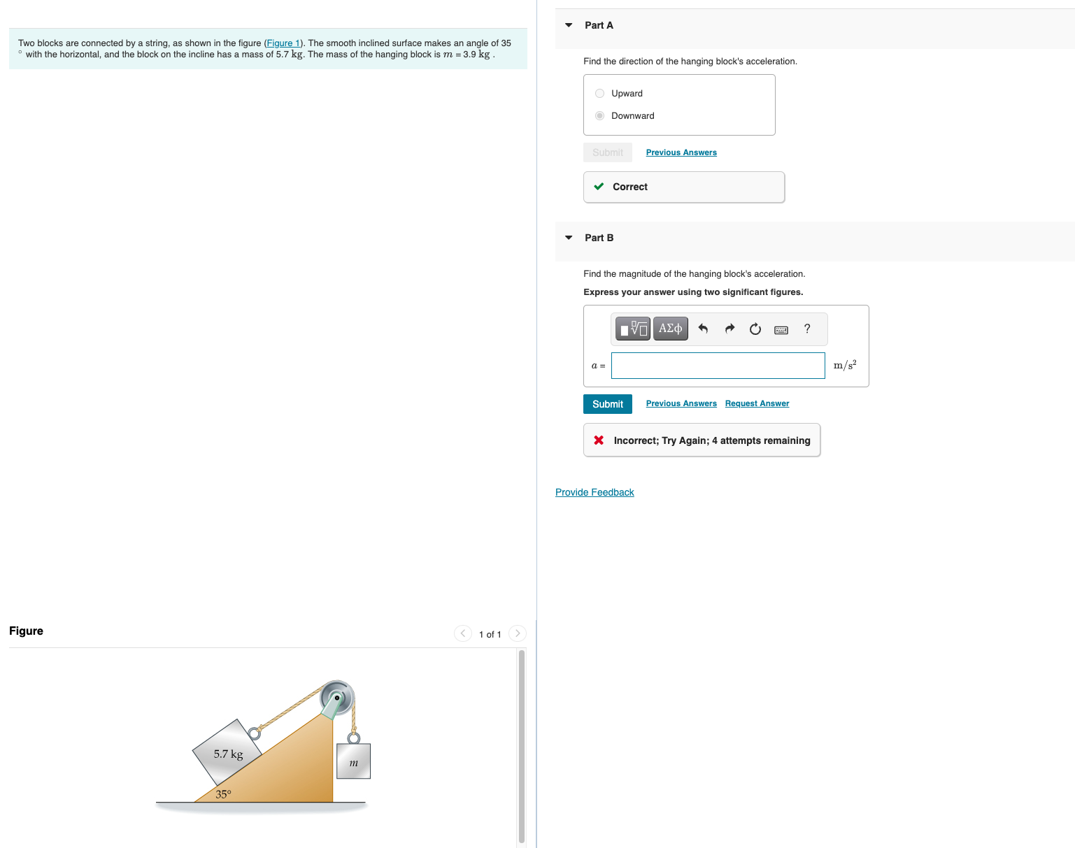 Solved Two blocks are connected by a string, as shown in the | Chegg.com