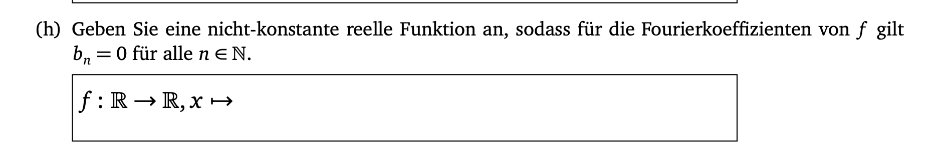 Solved 1)first part of the questionGive a non-constant real | Chegg.com