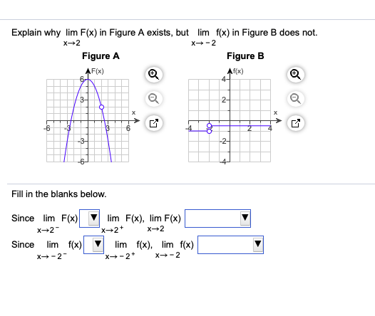 Solved Explain why lim F(x)in Figure A exists, but lim f(x) | Chegg.com