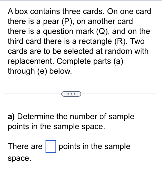 Solved A box contains three cards. On one card there is a | Chegg.com