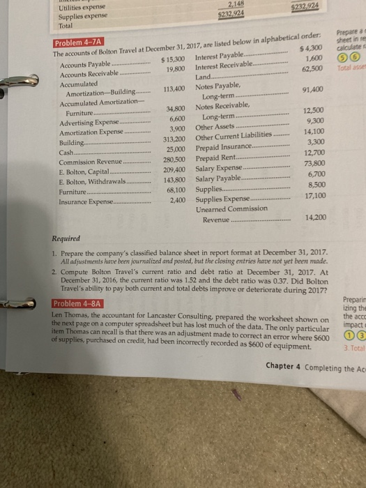 Solved Problem 7-3A The cash receipts journal shown below | Chegg.com