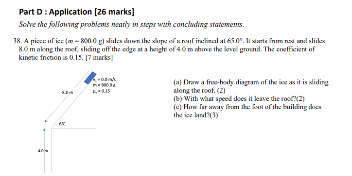 Solved Part D Application 26 Marks Solve The Following 7239