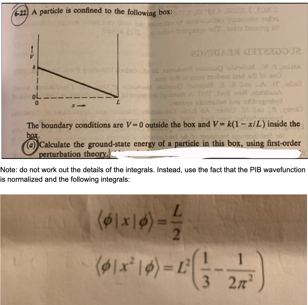 Solved 6-22. A particle is confined to the following box: | Chegg.com